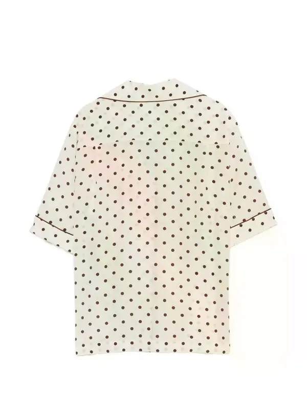 P.a.r.o.s.h Sbillo Polka-dot Shirt - Neutrals