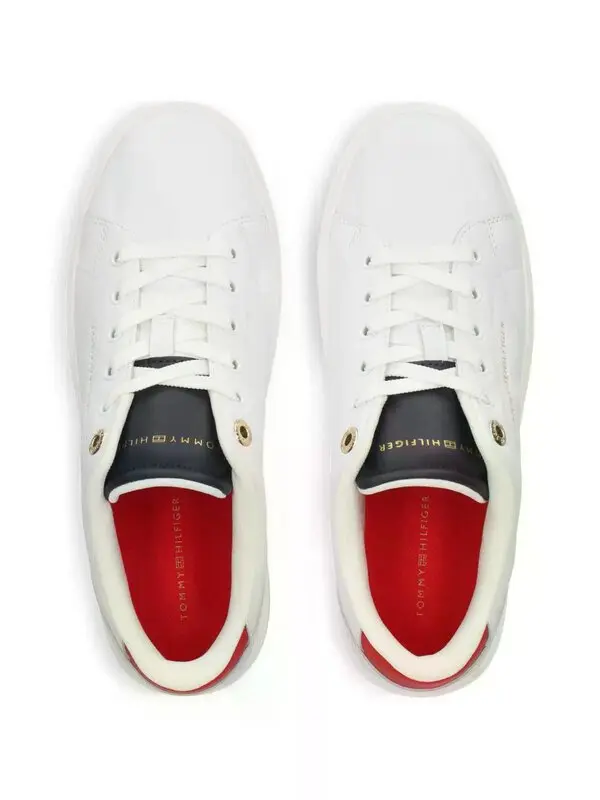 Tommy Hilfiger Logo Leather Sneakers