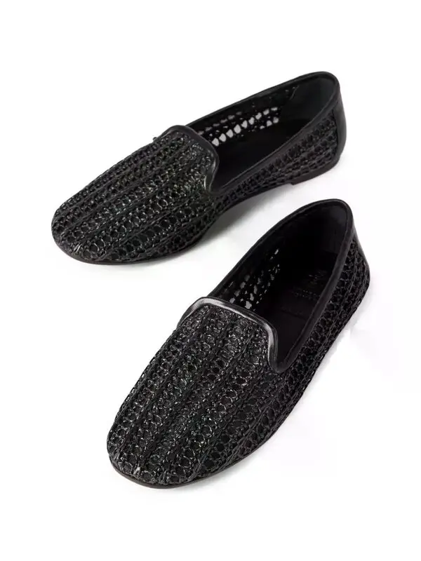 Brunello Cucinelli Woven Raffia Loafers