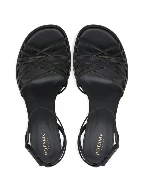 POTAMY Strappy Stiletto Sandals With Ankle Strap