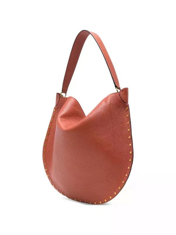 Isabel Marant Étoile Oskan Studded Shoulder Bag - Red
