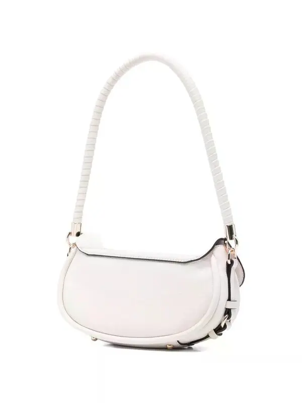 Guess Danya Textured Shoulder Bag With Logo Plaque