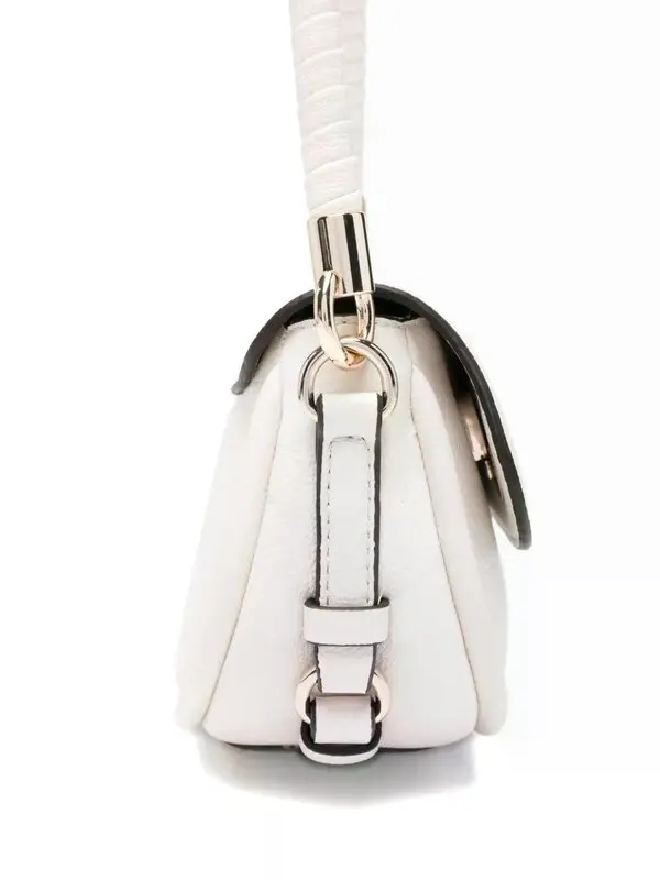 Guess Danya Textured Shoulder Bag With Logo Plaque