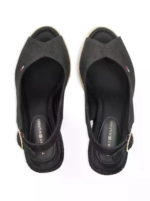 Tommy Hilfiger Logo-embroidered Wedge Espadrilles