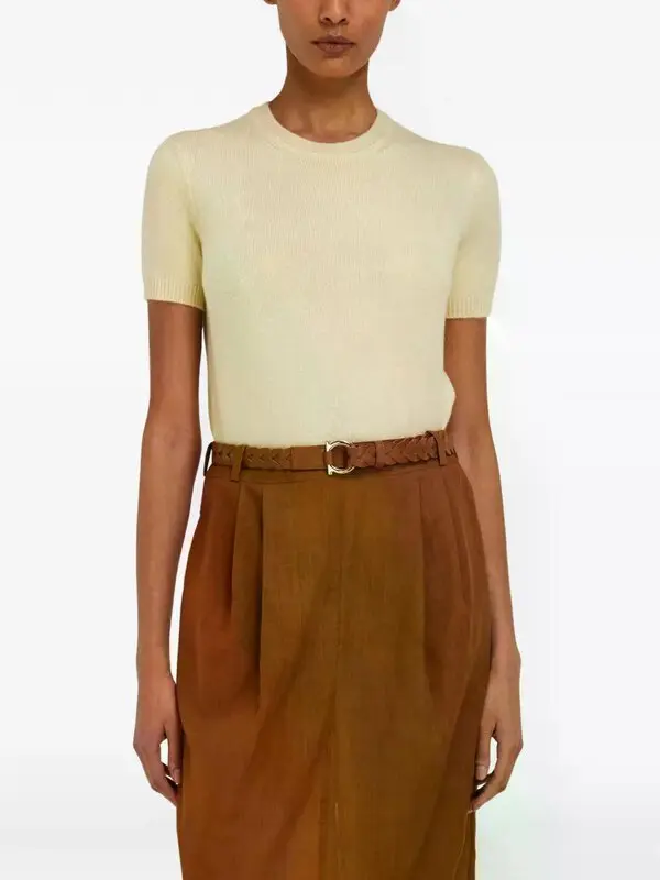 FERRAGAMO Gancini Woven Belt