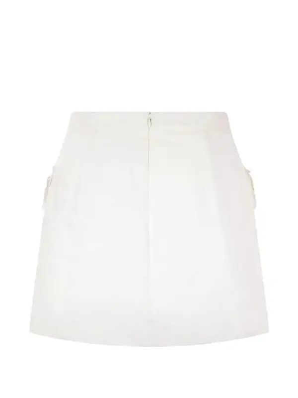 Plan C Embellished Pocket Mini Skirt