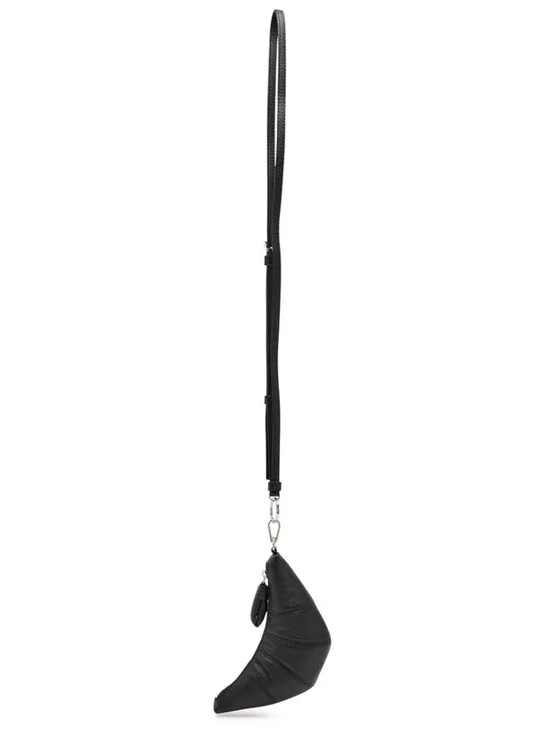 LEMAIRE Leather Cross-body Coin Purse - Black