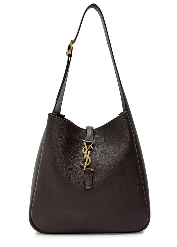Saint Laurent 5 Á 7 Small Leather Shoulder Bag - Chocolate