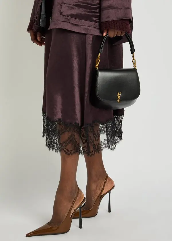 Saint Laurent Voltaire Mini Leather Top Handle Bag