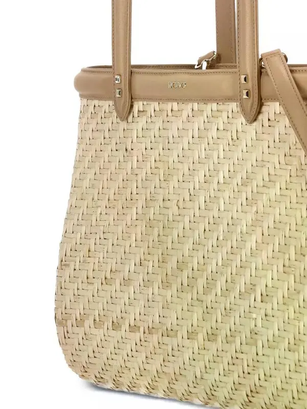 Rodo Woven Top Handle Tote Bag