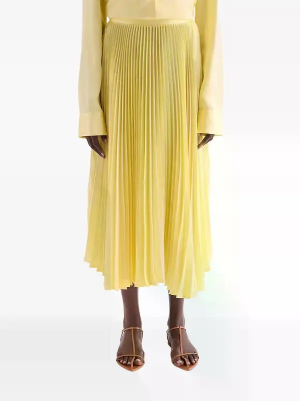 JIL SANDER Pleated Midi Skirt