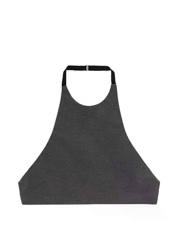 JIL SANDER Poplin Halter Top