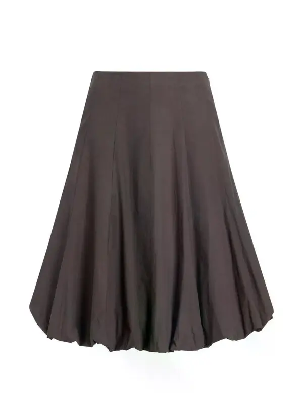 Proenza Schouler White Label Zip Fastening Bubble Hem Skirt - Brown