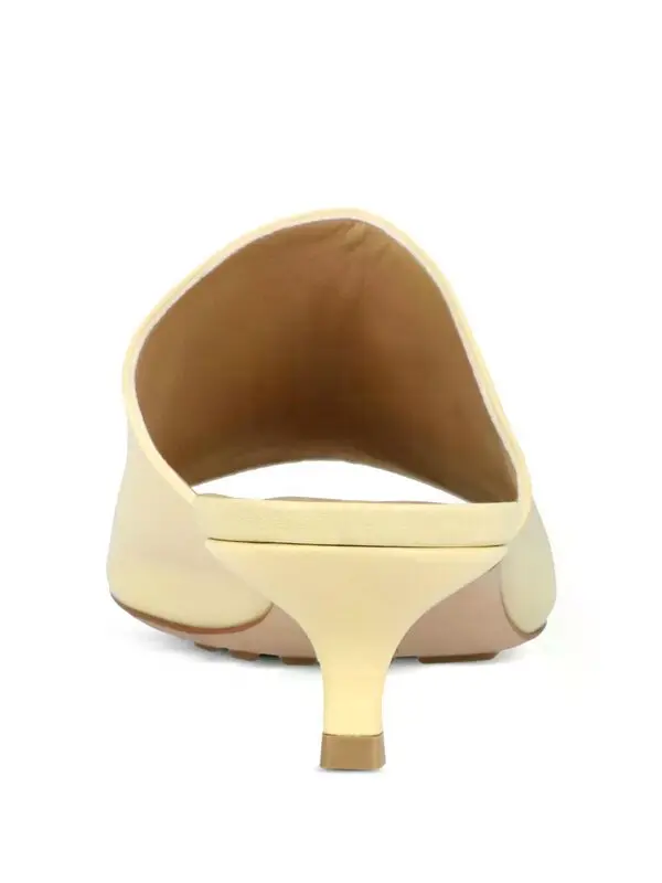 Bottega Veneta Stretch Square-toe Mules - Neutrals
