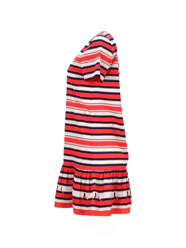 Marc Jacobs Striped Tiered Hem Dress
