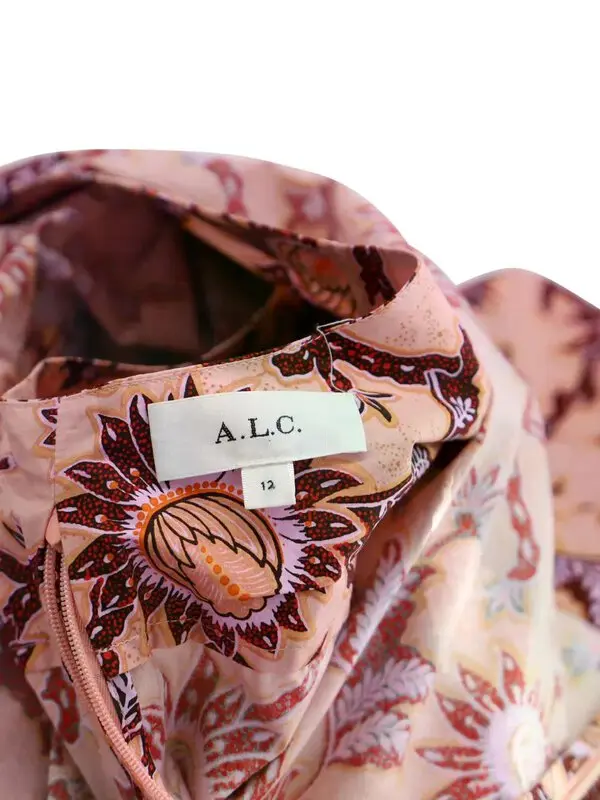 A.L.C. Floral Print Cutout Maxi Dress
