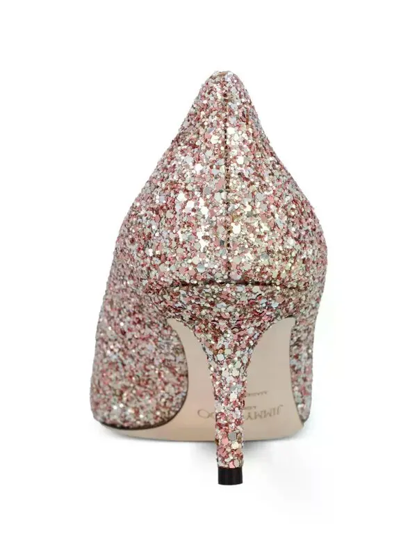 JIMMY CHOO Glitter Pointed Toe Stiletto Pumps