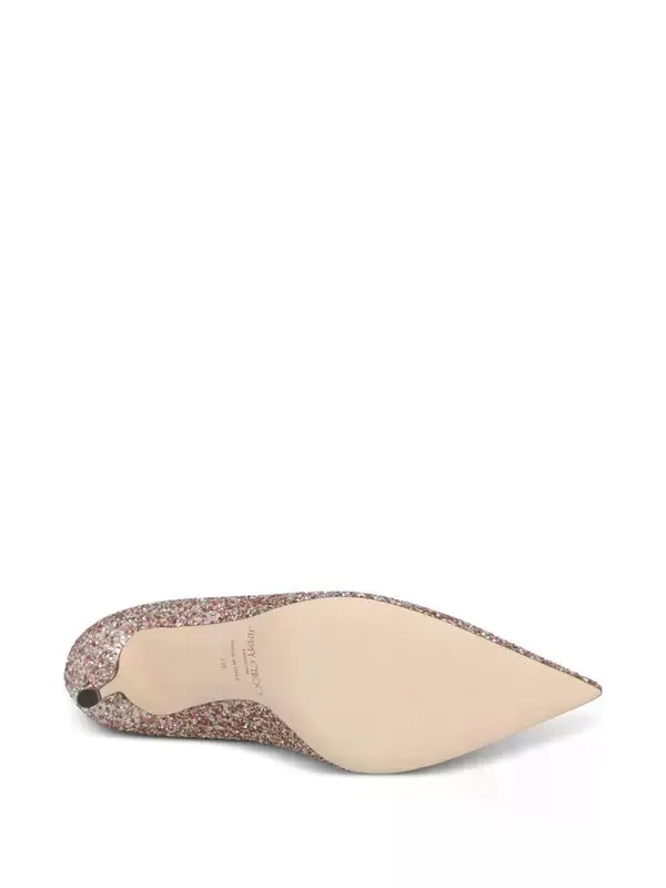 JIMMY CHOO Glitter Pointed Toe Stiletto Pumps