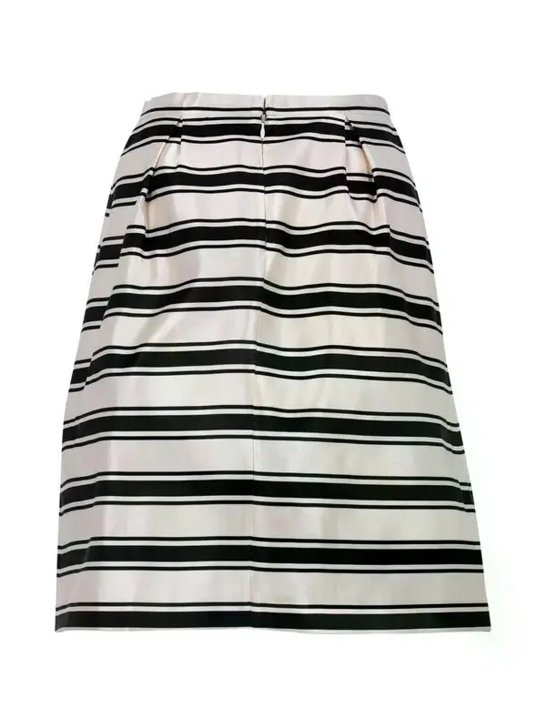 Michael Kors Striped Silk Mini Skirt