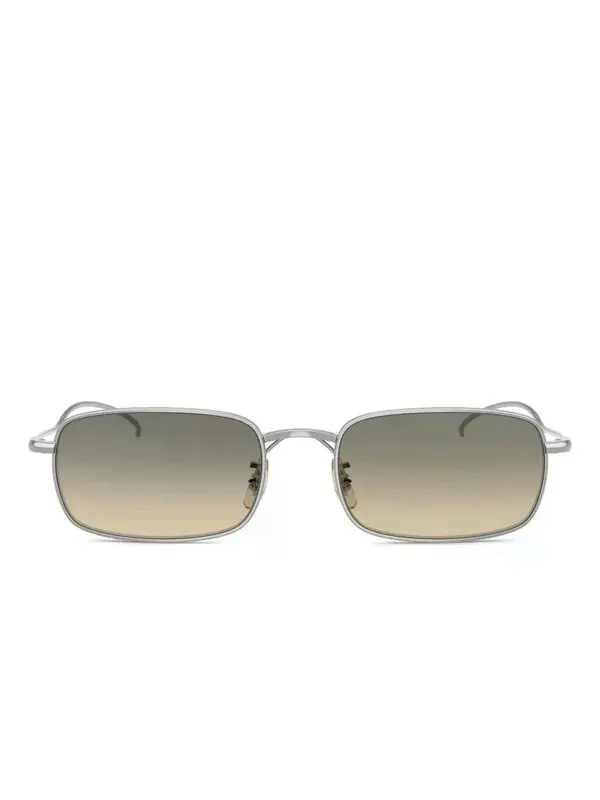 Oliver Spencer Tone Square Frame Sunglasses - Silver