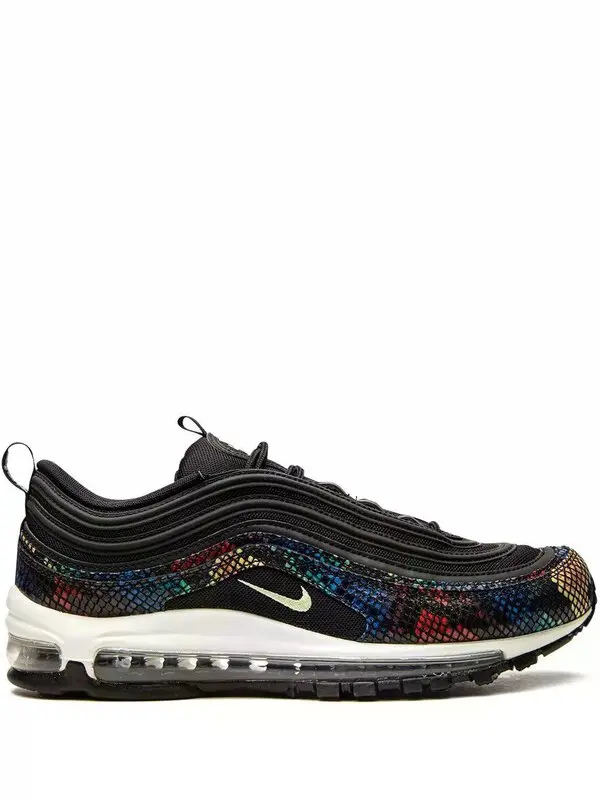 Nike Max 97 Se Rainbow Snake Print Sneakers - Black