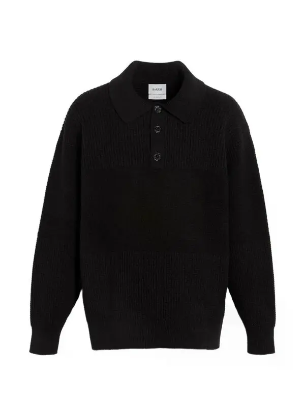 BARRIE Waffle-effect Polo Shirt
