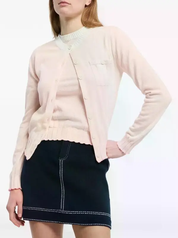 BARRIE Ribbed Detailing Cardigan