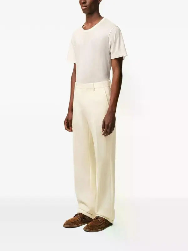 AMI Paris Wool Straight Trousers