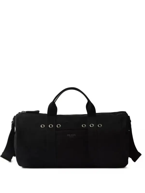 Prada Canvas Duffel Bag - Black