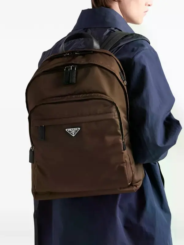Prada Re-nylon And Saffiano Leather Backpack