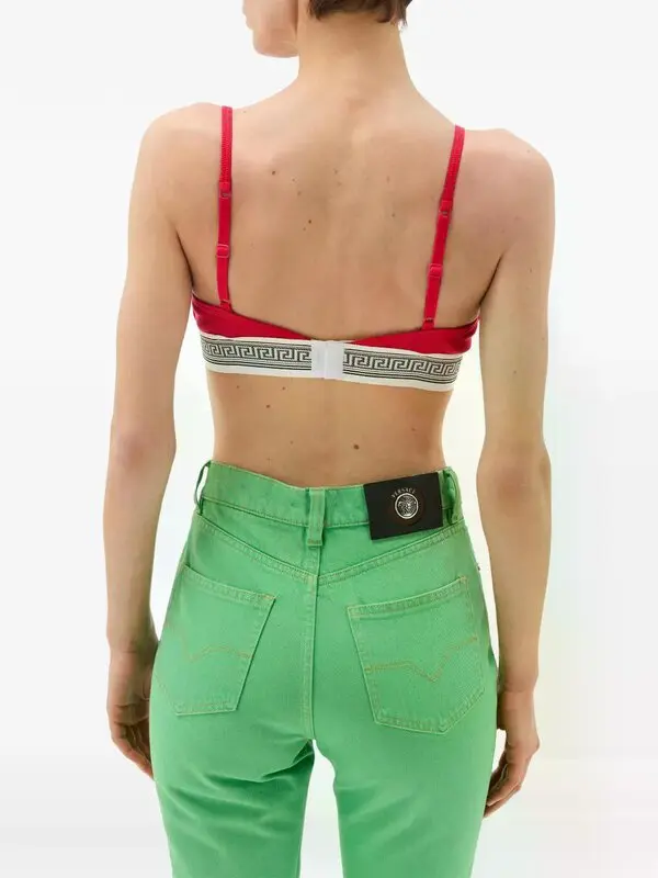 Versace Ribbed Cotton-jersey Bralette