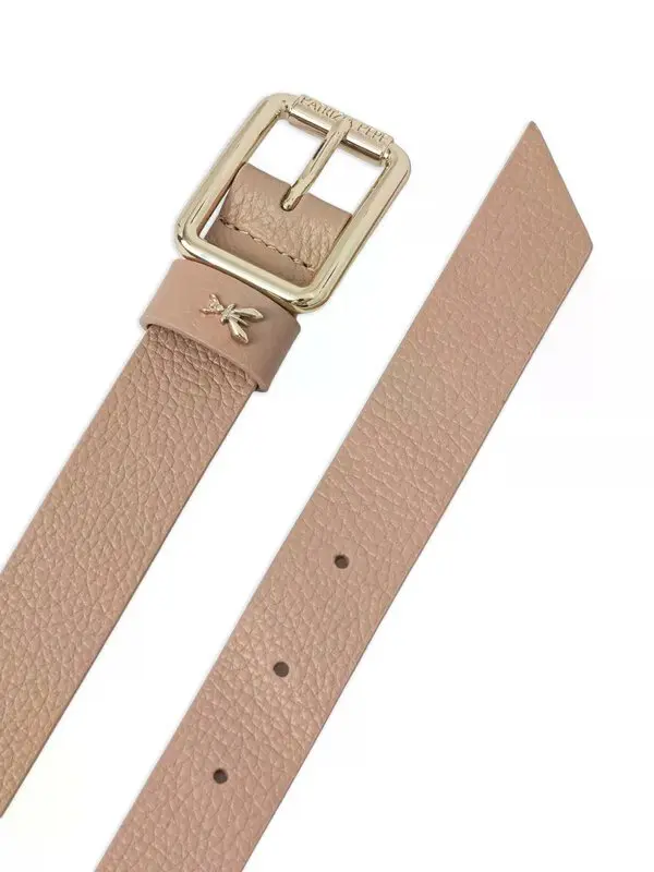 Patrizia Pepe Logo Detail Buckle Belt - Neutrals