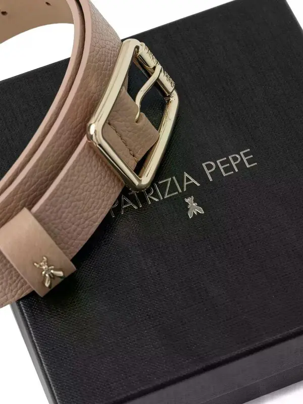 Patrizia Pepe Logo Detail Buckle Belt