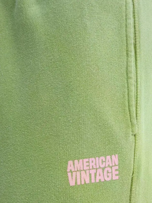 American Vintage Plizzy Logo-print Elasticated Waistband Trousers