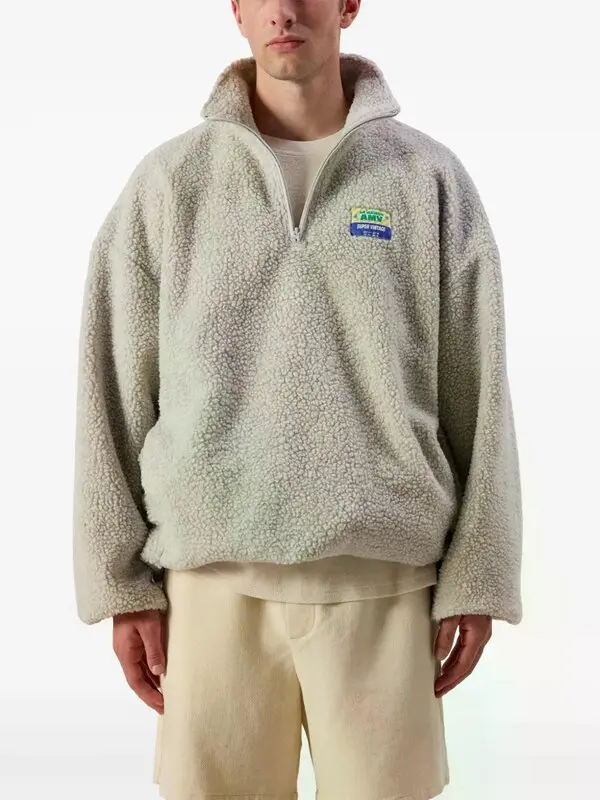 American Vintage Hoktown Half-zip Sweatshirt - Grey