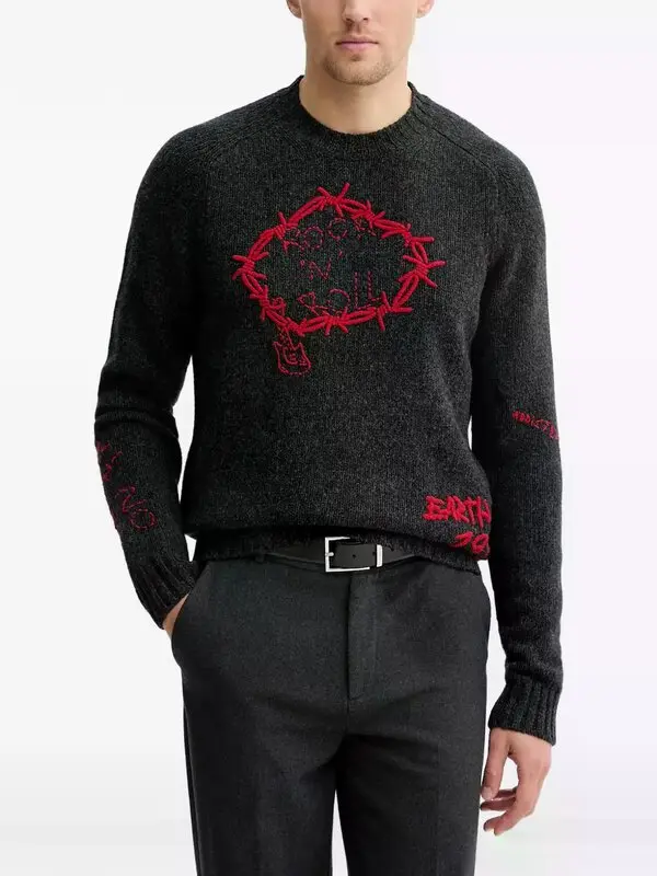 Zadig&Voltaire Jordan Embroidered Crew Neck Sweater