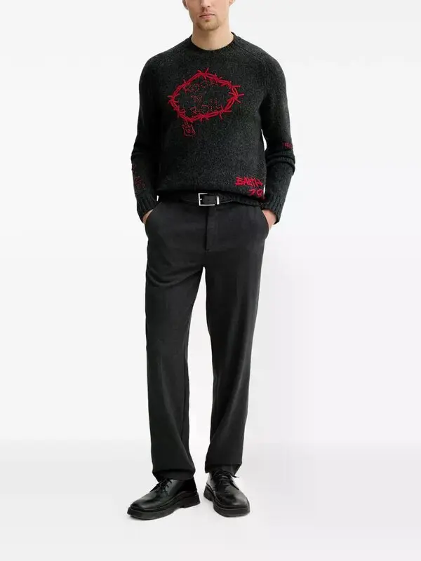 Zadig&Voltaire Jordan Embroidered Crew Neck Sweater