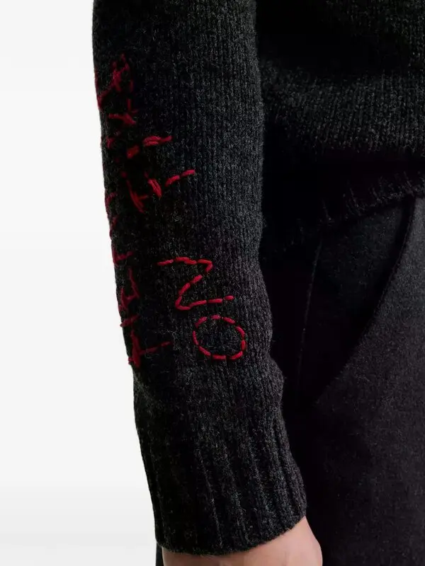 Zadig&Voltaire Jordan Embroidered Crew Neck Sweater