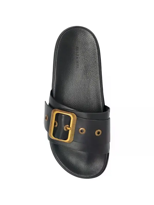ALLSAINTS Ellie Buckle Sandals - Black