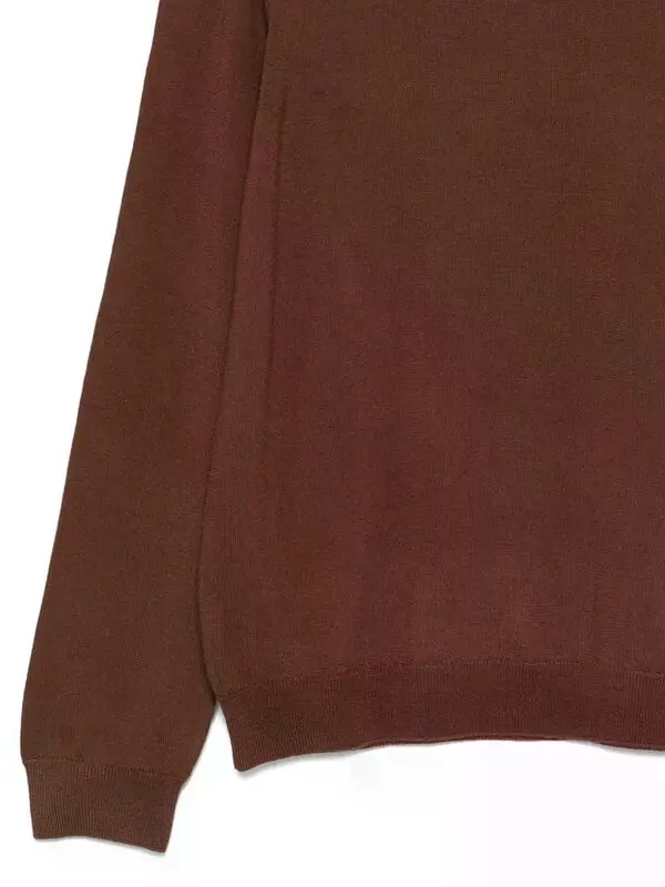 ZANONE Roll Neck Sweater - Brown