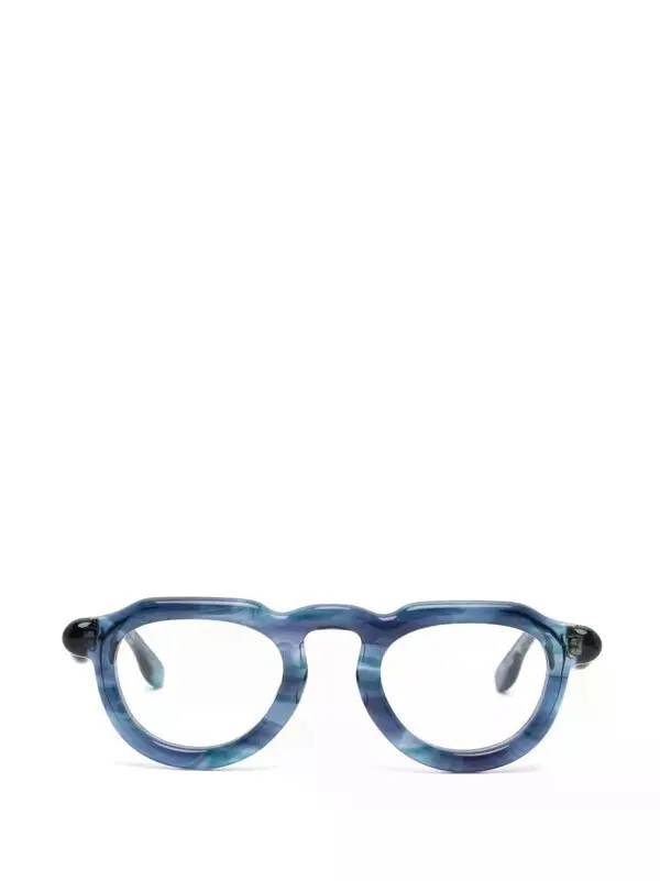 PALOCERAS Round-frame Glasses - Blue