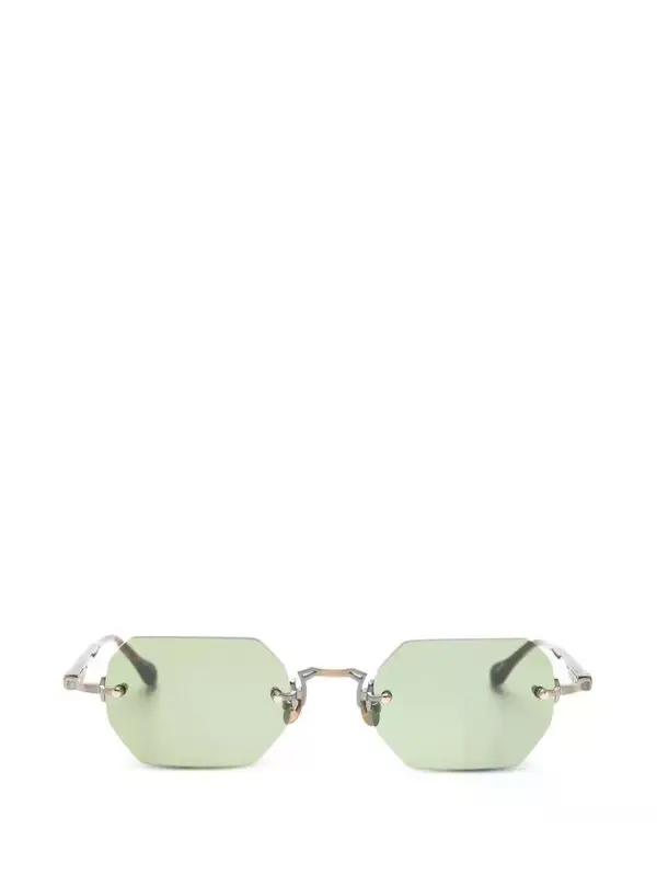 Matsuda Rimless Geometric-frame Sunglasses - Brown