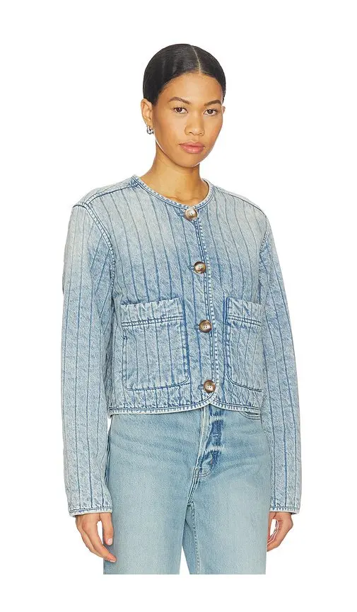 Blanknyc Quilted Denim Jacket