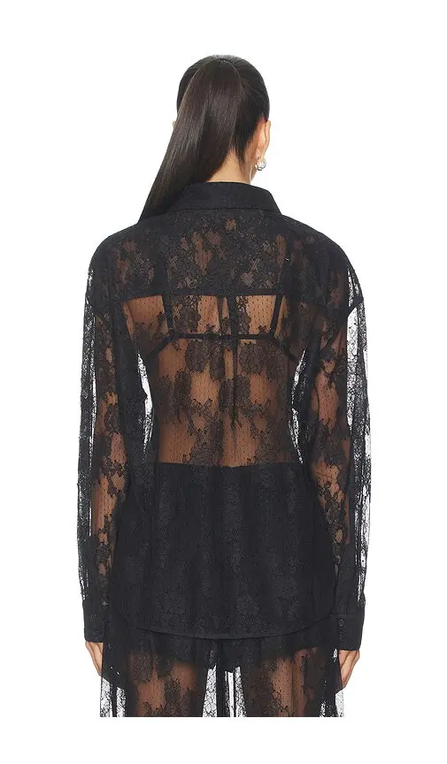 Bardot Aleida Oversized Lace Shirt