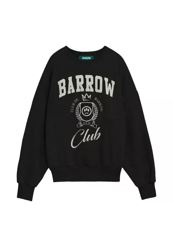 BARROW Open-back Long Sleeve Sweatshirt - Black