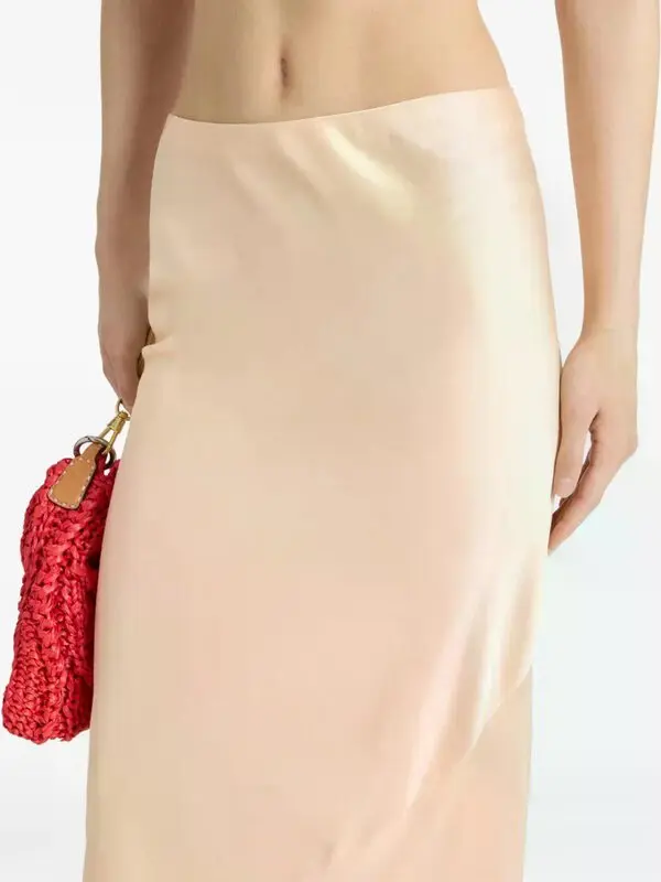 Ermanno Scervino Matte Satin Maxi Skirt