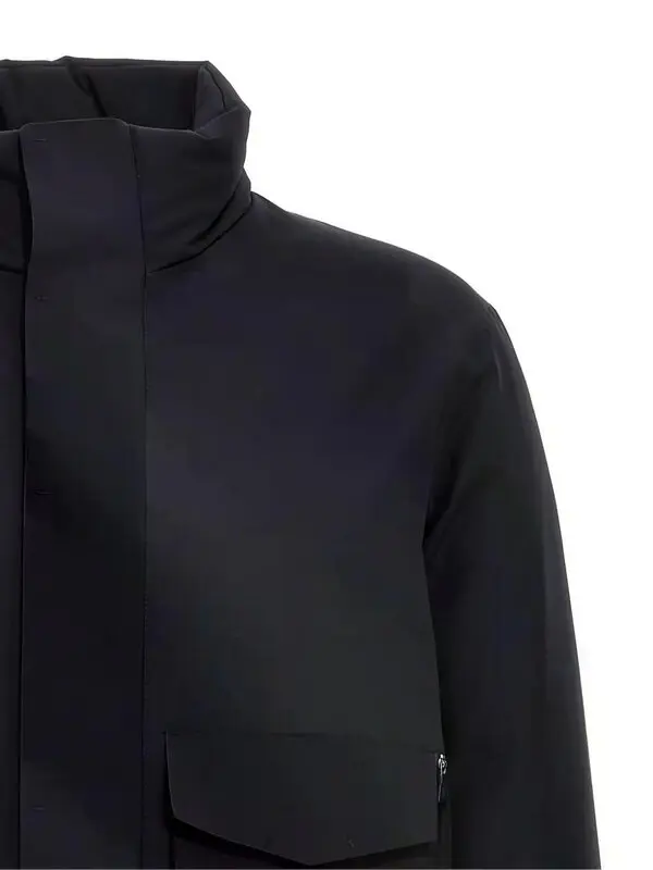 Herno High Neck Zip Detail Pocket Jacket