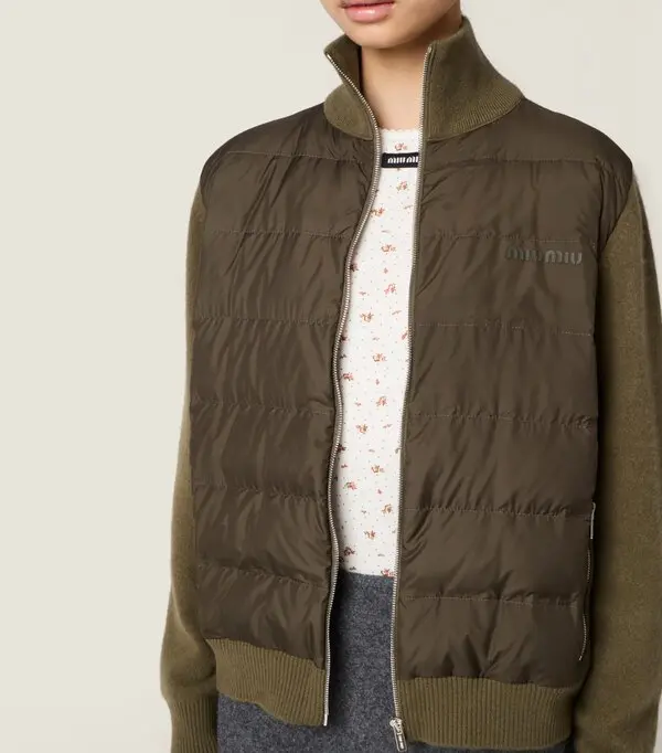 Miu Miu Down-filled Cashmere Jacket