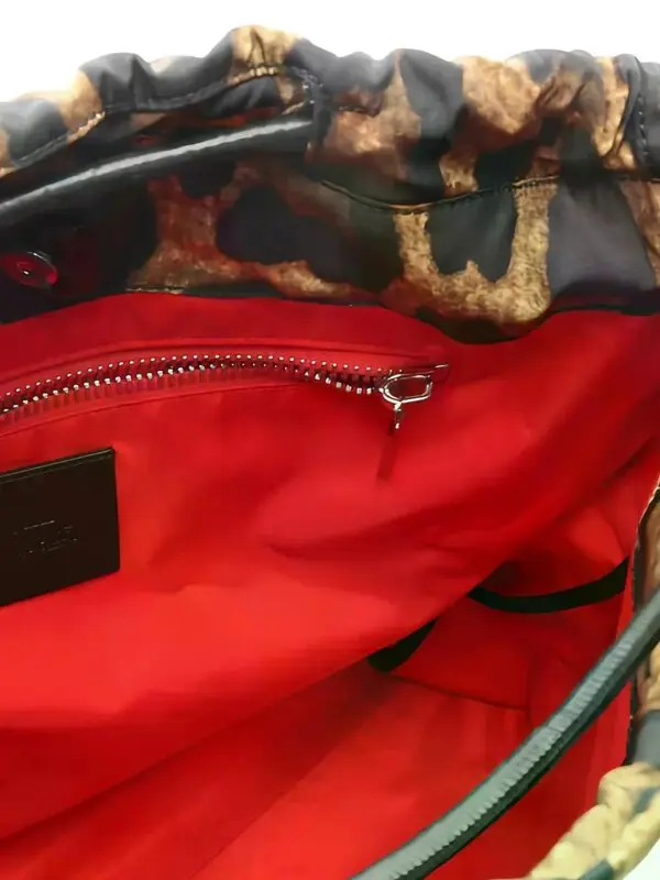 CHRISTIAN LOUBOUTIN Leopard Print Drawstring Backpack