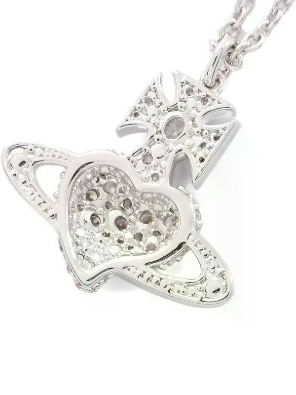 VIVIENNE WESTWOOD Agnate Rhinestone Orb Pendant Necklace